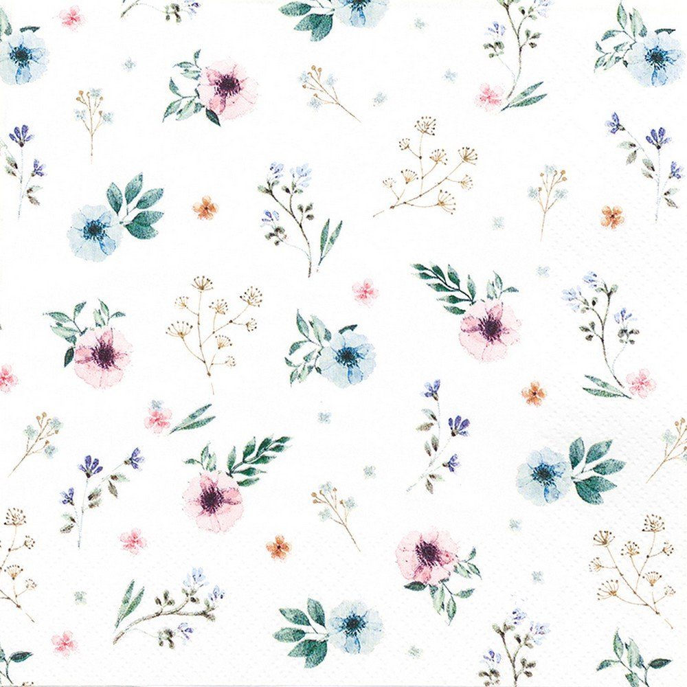 Home Fashion Papierserviette 20 Servietten Sweet Flowers Kleine