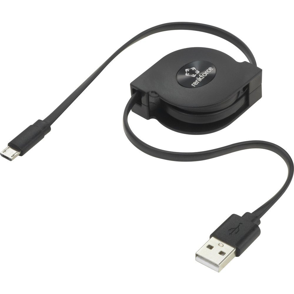 Renkforce USB-Kabel USB 2.0 USB-A Stecker, USB-Micro-B Stecker 0.80 m ...
