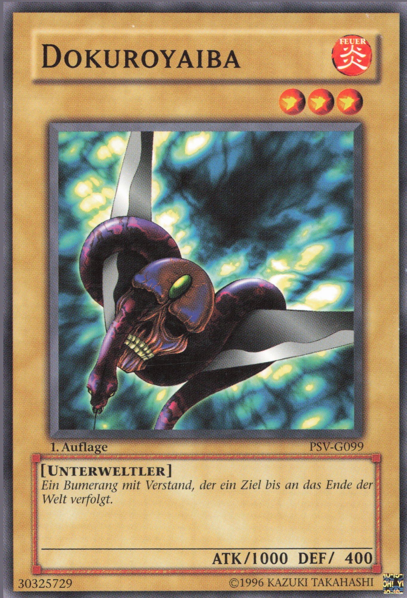 Recollectibles Sammelkarte Yugioh Karte Dokuroyaiba V 1 Deutsch Yu