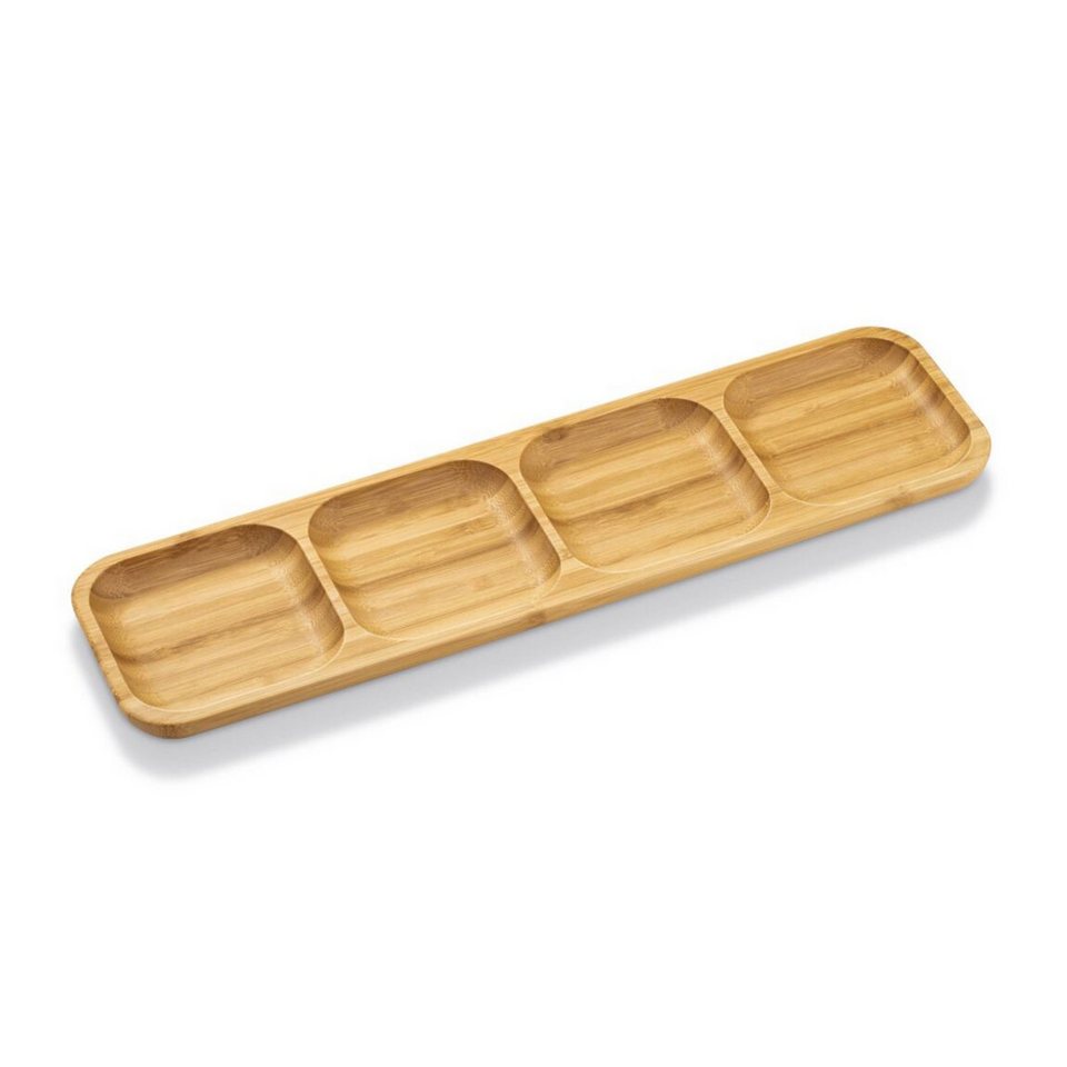 Wilmax England Tablett Bambusplatte Mit Fächern 43 X 115 Cm