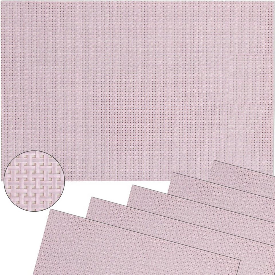Platzset Tischsets Platzsets Rosa Gewebt 6 Stk Matches21 Home And Hobby