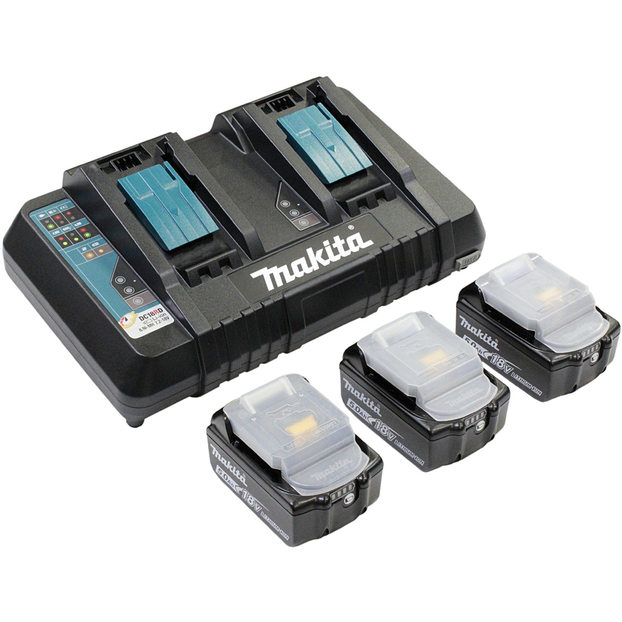 Makita Makita Power Source Kit 18V 5Ah 198458-6, Set, (3x Akku