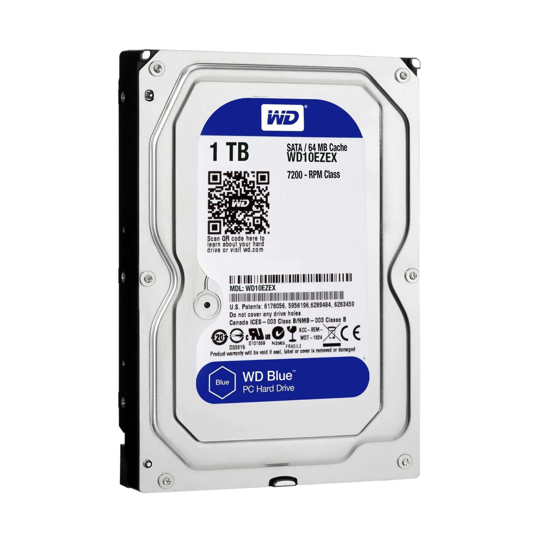 Western Digital WD Blue HDD-Festplatte (1 TB) 3,5", Bulk, Schnittstelle ...