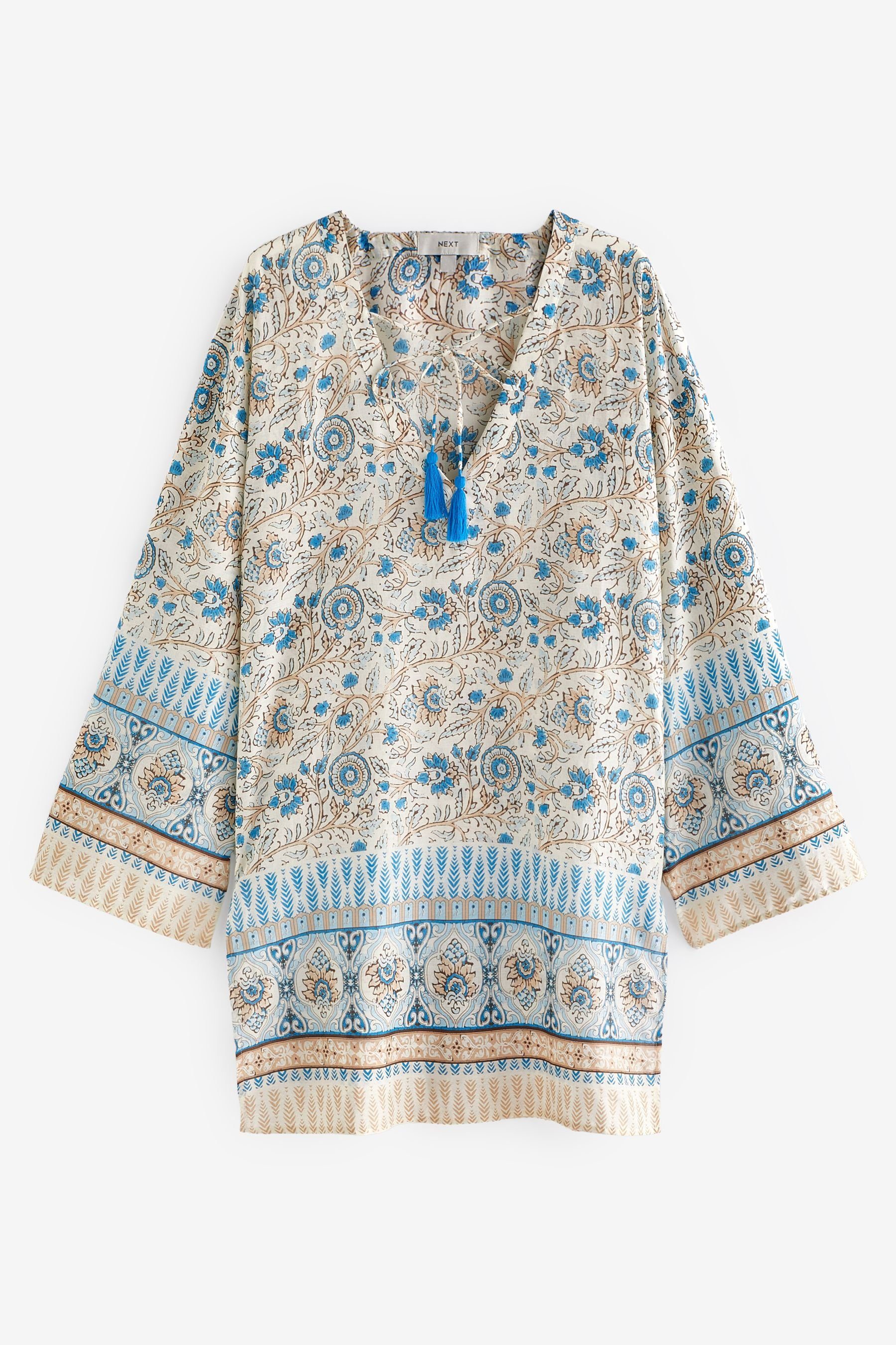 Next Strandkleid Kaftan Kleid Mit Kurzen Ärmeln 1 Tlg