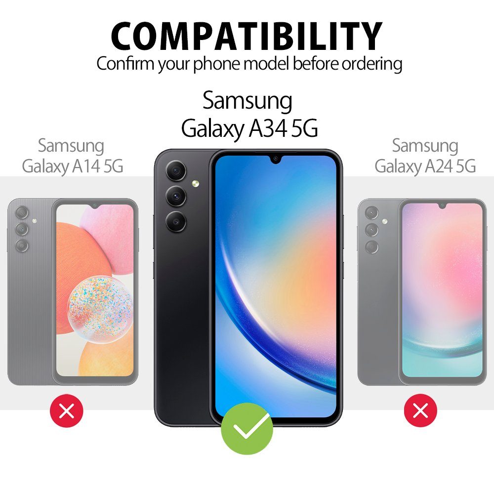 Mygadget Handyhülle Silikon Hülle Für Samsung Galaxy A34 5g Zweilagige