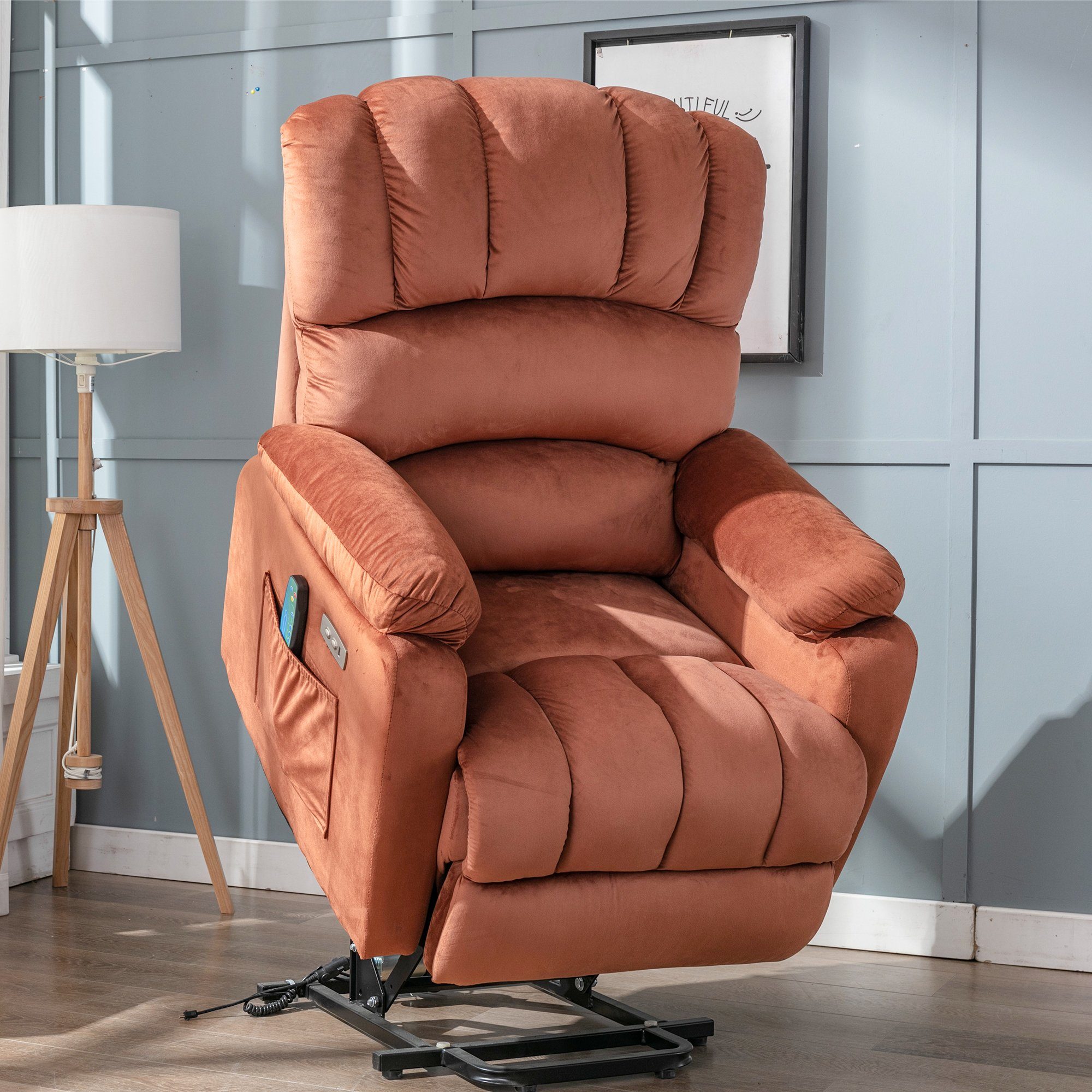Merax Tv Sessel Elektrischer Sessel Zum Aufstehen Und Entspannen Usb