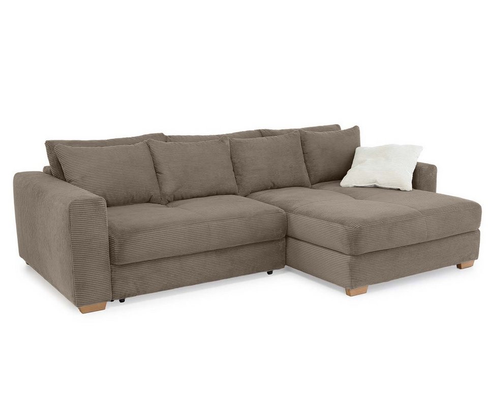 Luma Home Ecksofa 15155 Dauerschläfer Mit Bettkasten 288x186 Cm