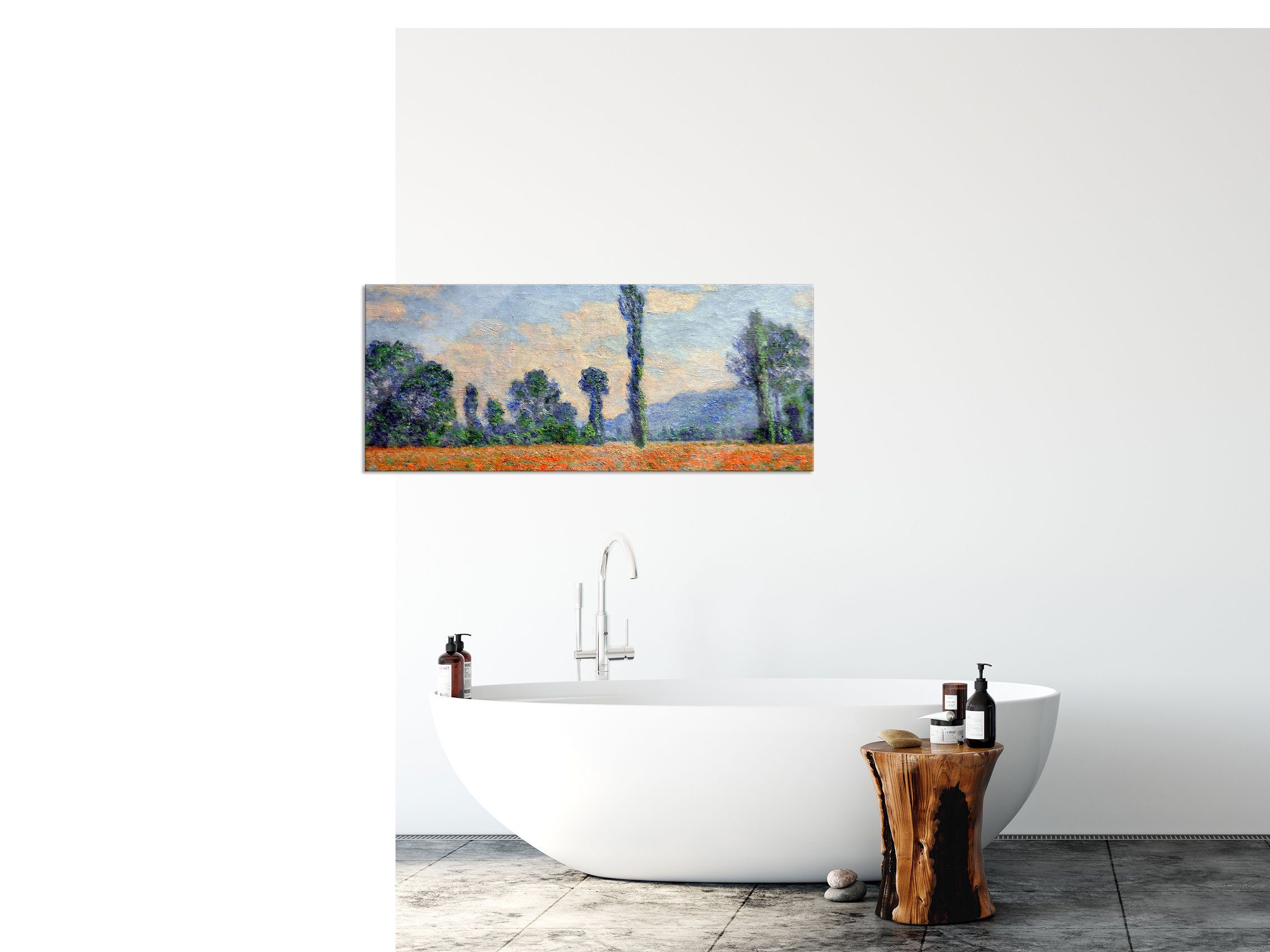 Pixxprint Glasbild Amedeo Modigliani - Nu Couché au coussin bleu ...