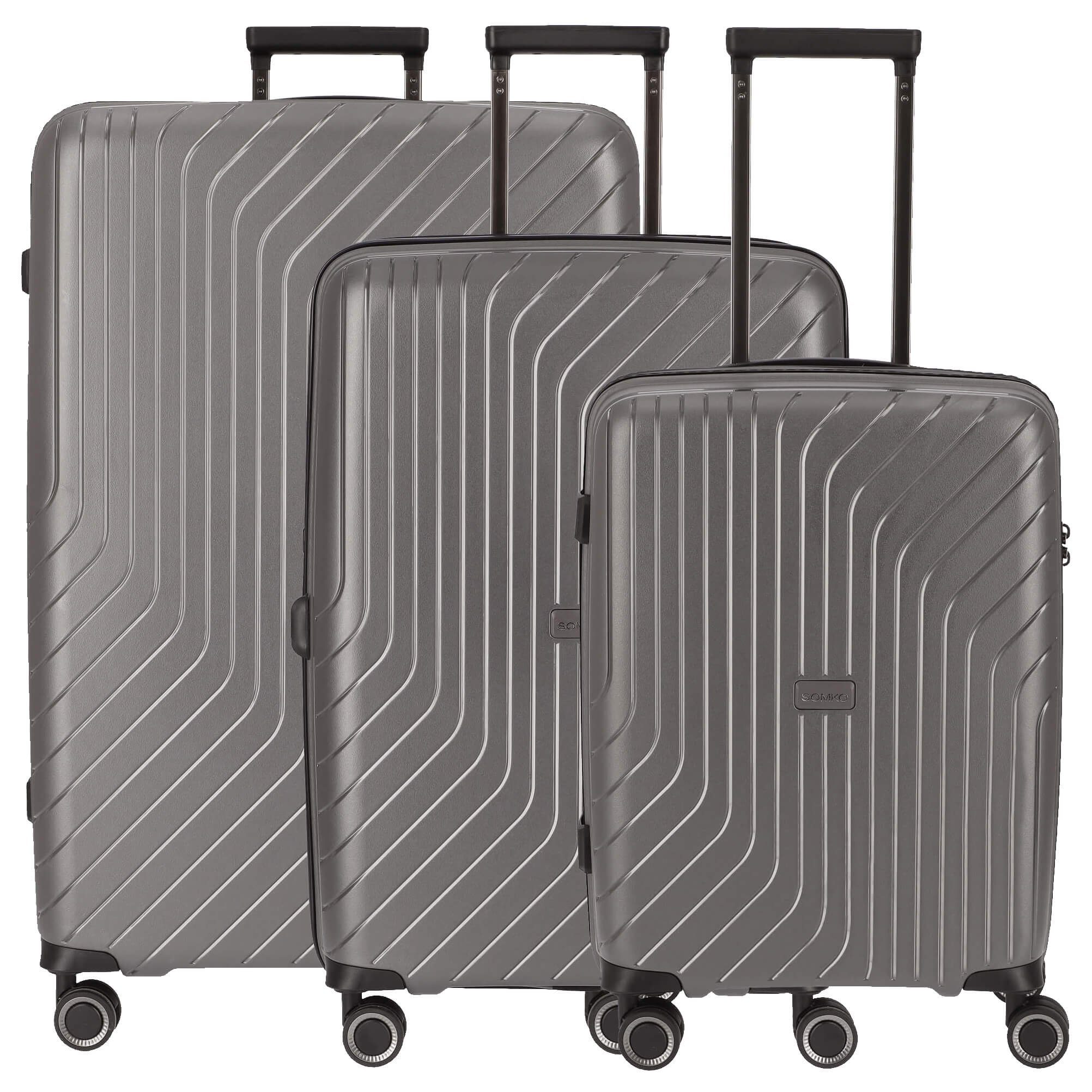 Somko Trolley Wave 4 Rollen Trolley Set 3tlg 4 Rollen