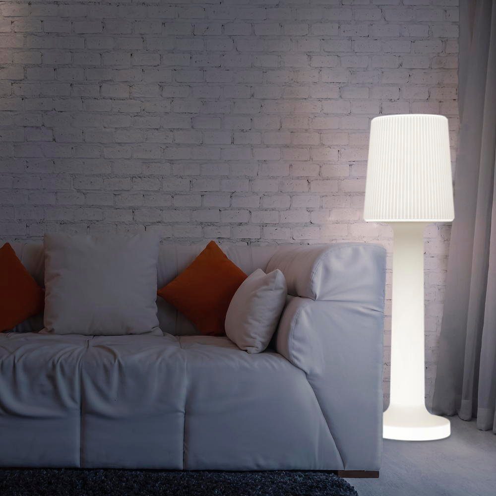 Click Licht Led Außen Stehlampe Led Stehleuchte Carmen 110 In Weiß 16w
