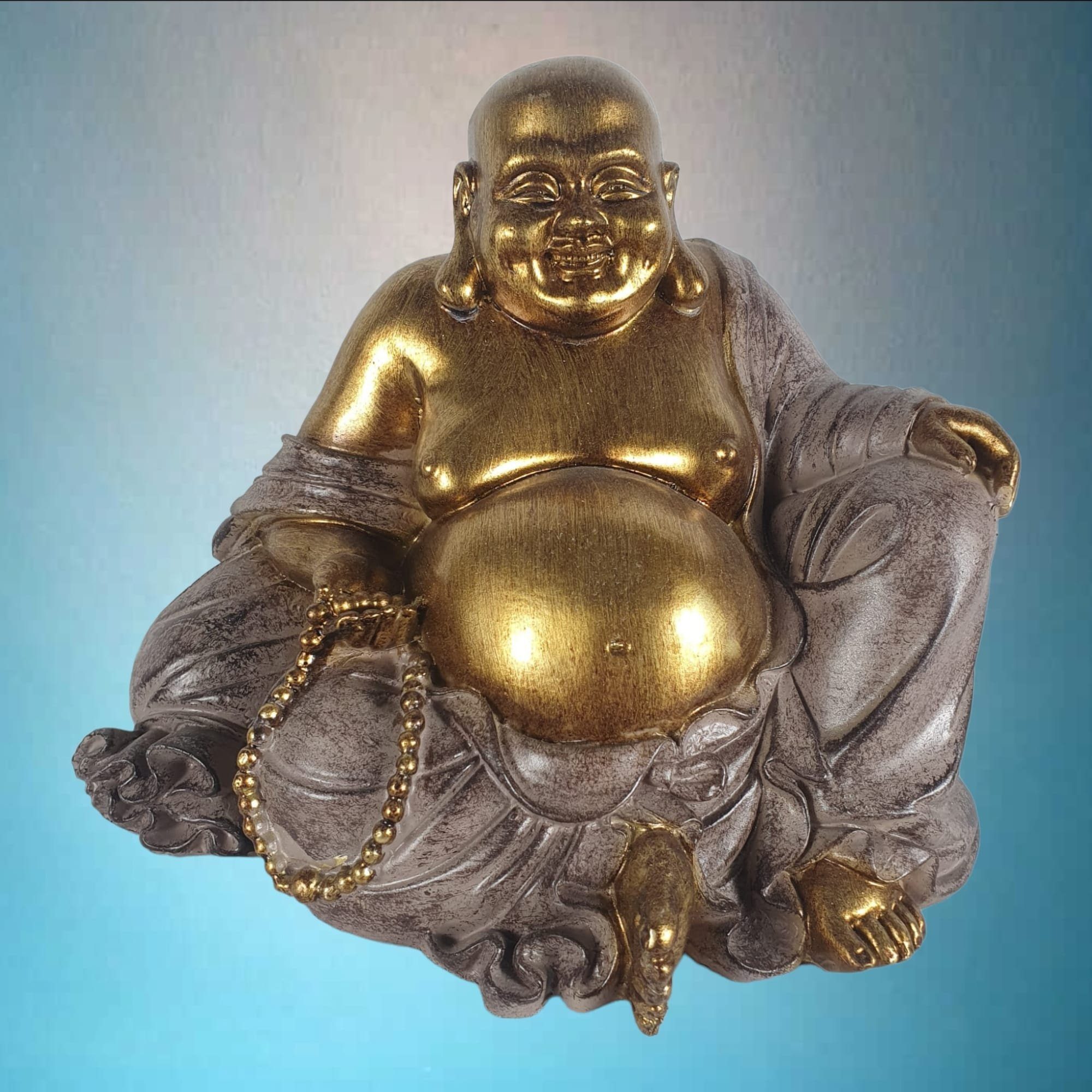 Aspinaworld Buddhafigur »Sitzende Buddha Figur mit dickem Bauch 17 cm«