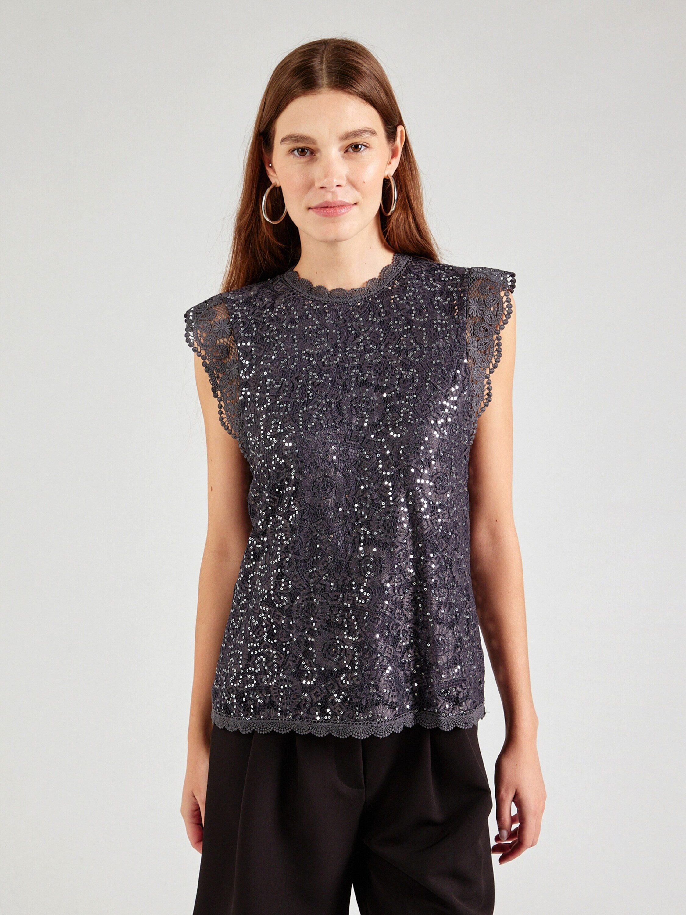 pieces Funktionsbluse PCOLLINE (1-tlg) Spitze, Keyholeverschluss