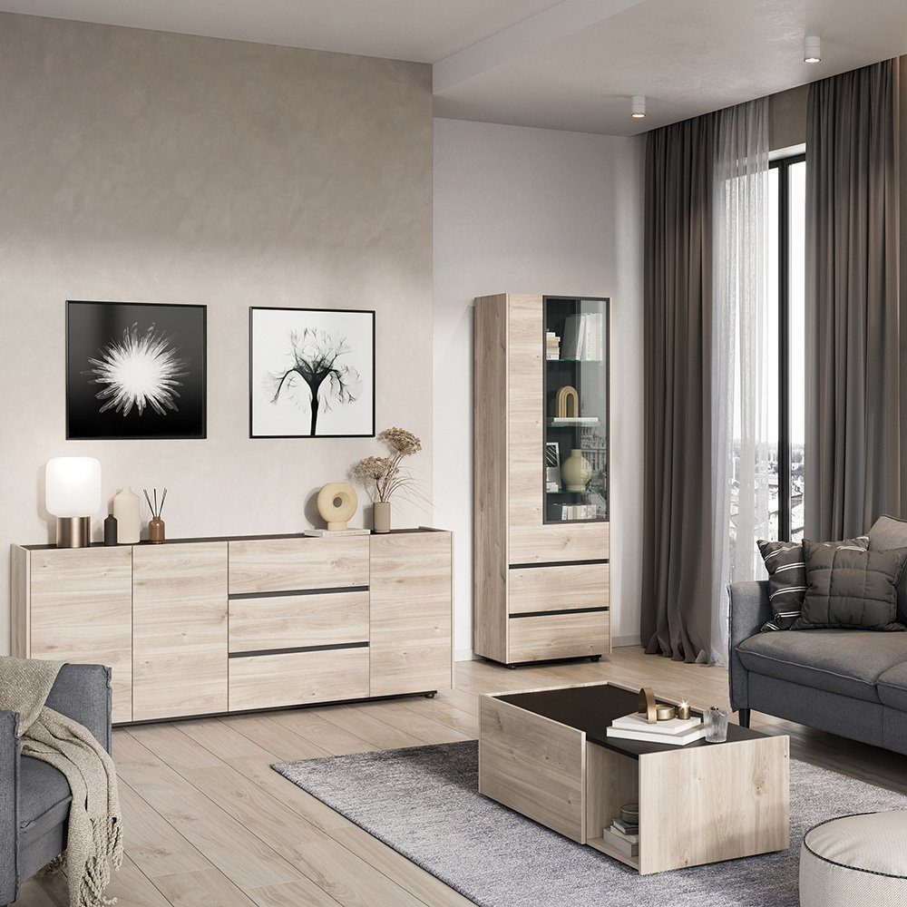 Lomadox Wohnzimmer Set Calais 01 Mega Spar Set 3 St 3 Tlg