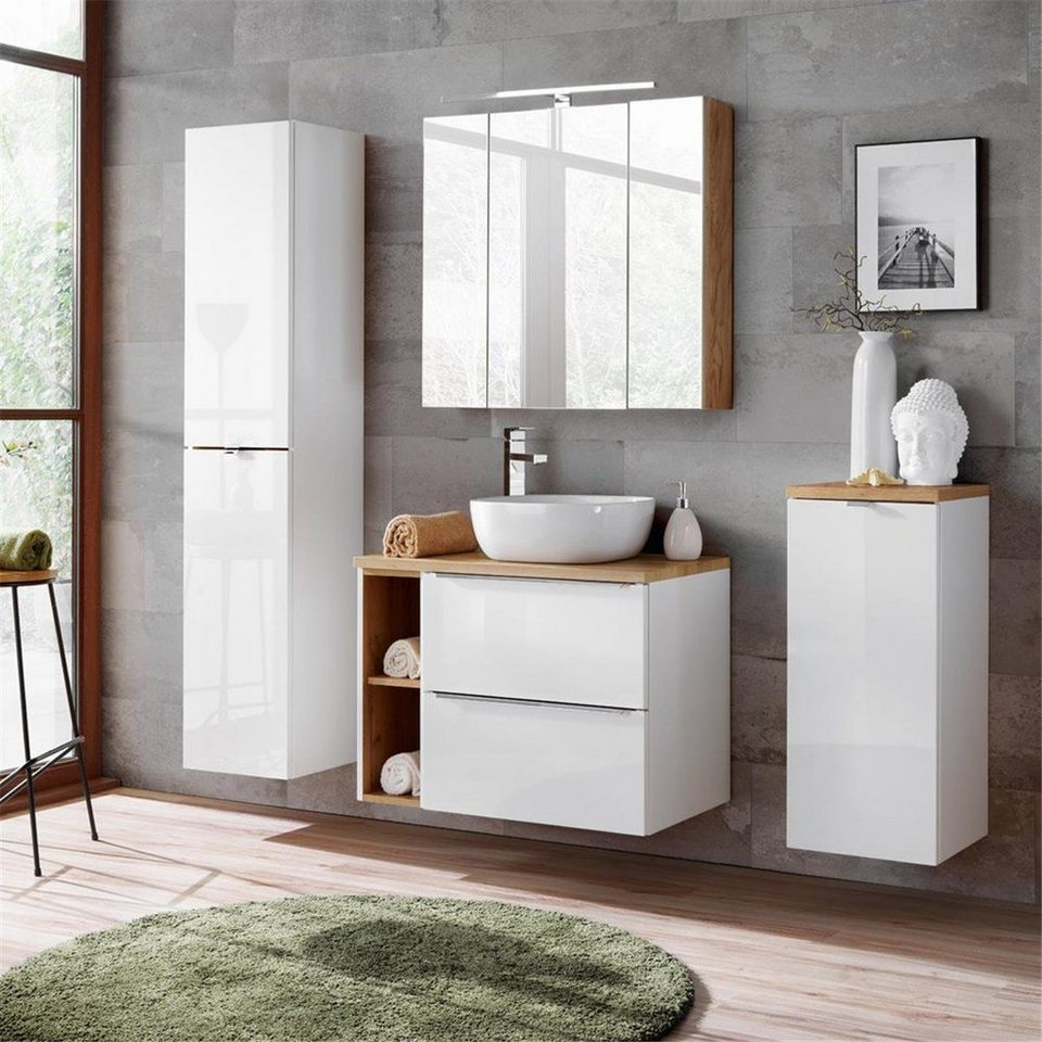 Lomadox Badmöbel Set Toskana 56 Gesamtmaß Bht 19019048cm