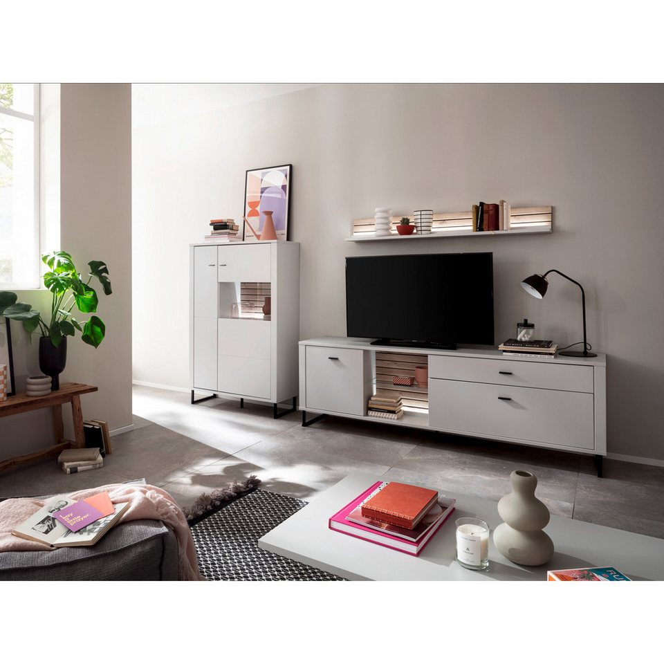 Expendio Wohnzimmer Set Laska 35 Spar Set 4 St Modern White