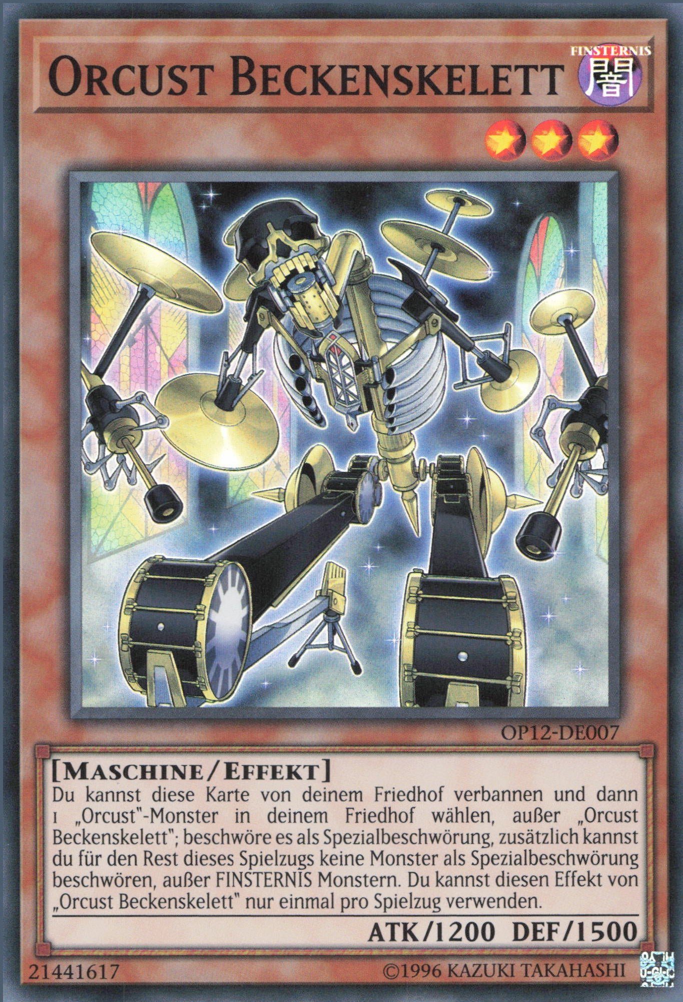 Recollectibles Sammelkarte Yugioh Karte Orcust Beckenskelett Deutsch