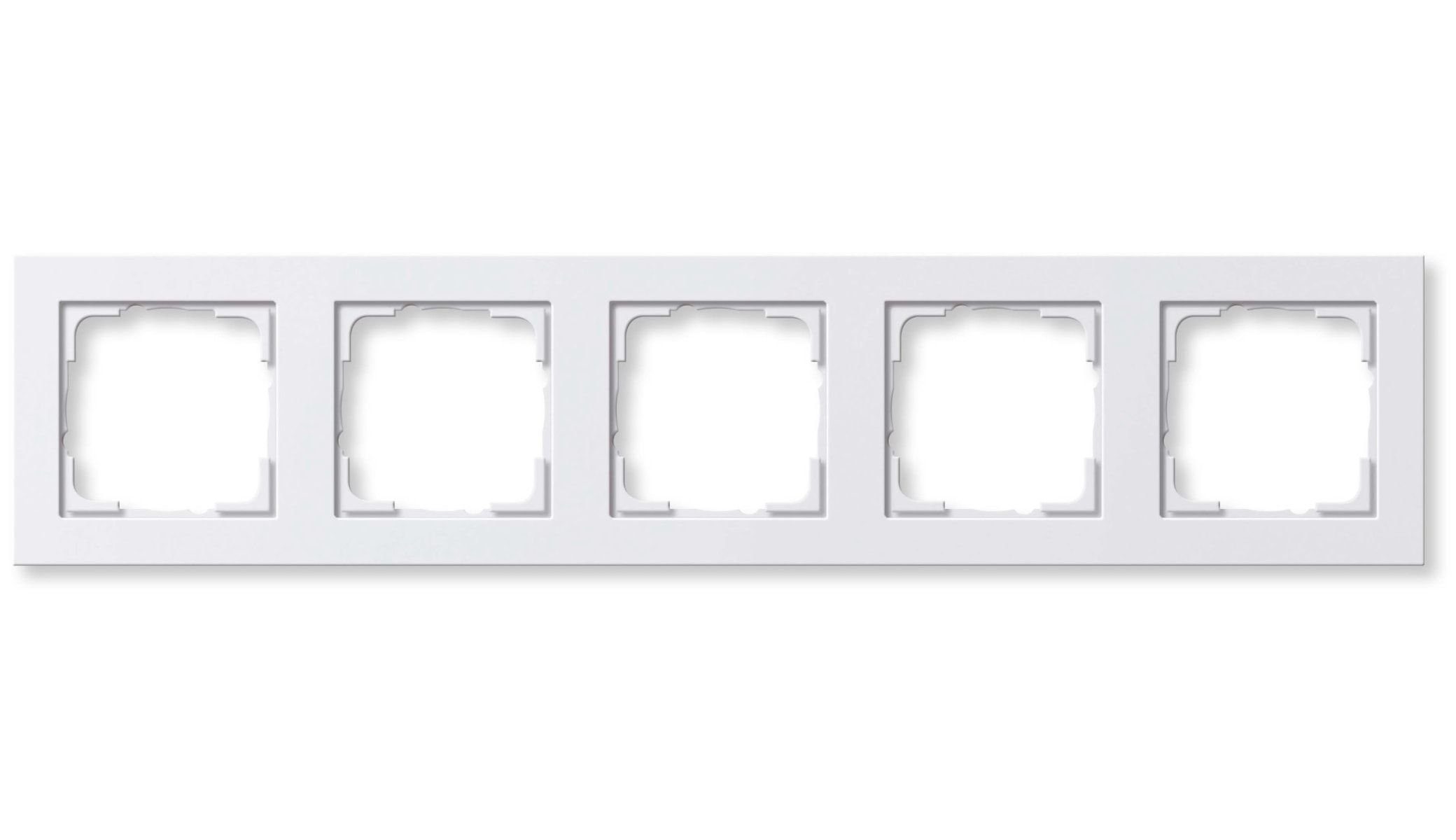 GIRA Schalter GIRA SYSTEM E2 021529, 5-fach Rahmen