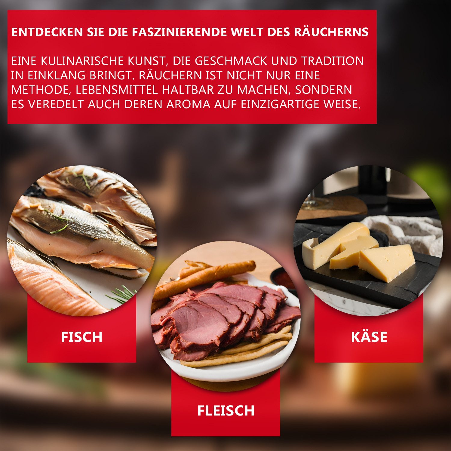 ITA Räucherofen Räucherofen 7001 - Premium Räucherschrank mit 3 Etagen ...