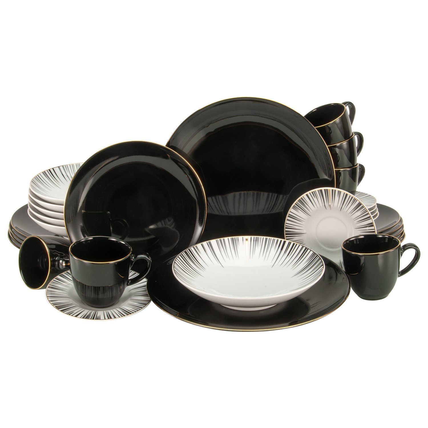 Creatable Kombiservice Kombiservice Kombiservice Enjoy Black Style