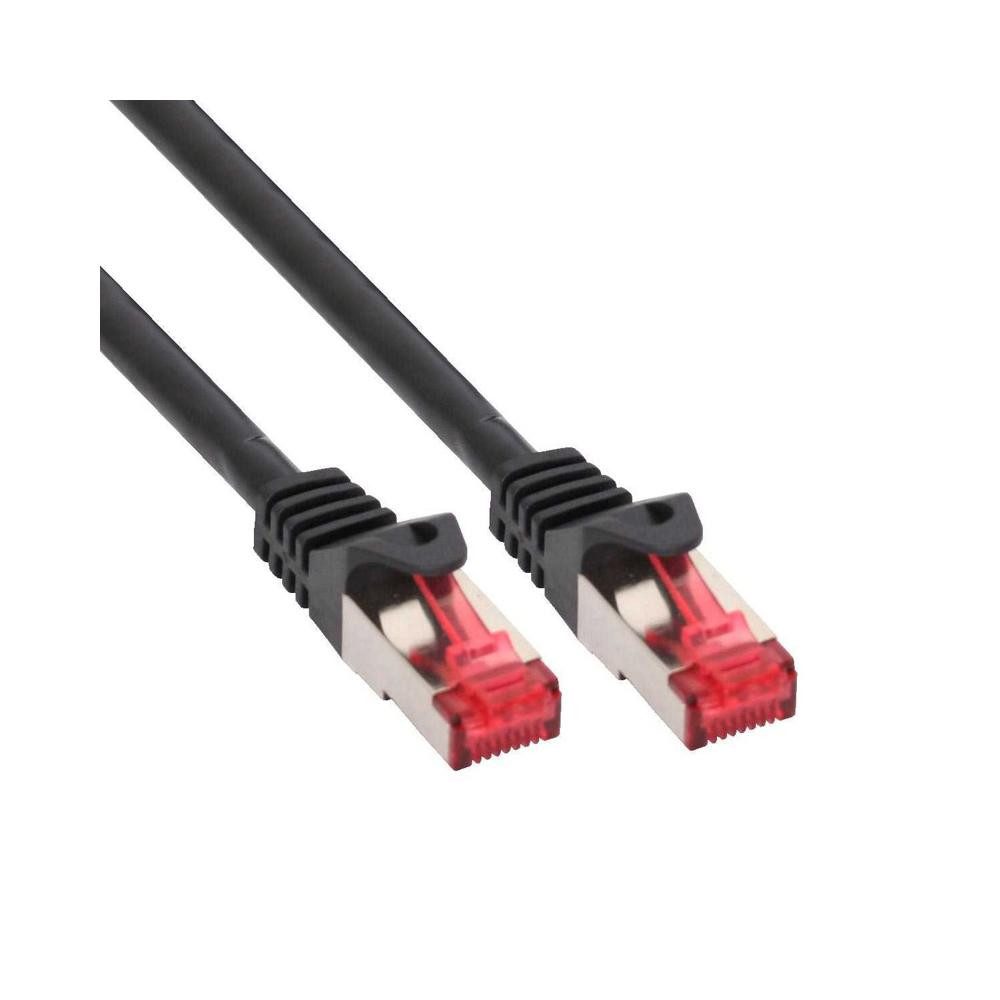 Inline schwarz 2m LAN-Kabel, Netzwerkkabel, Patchkabel