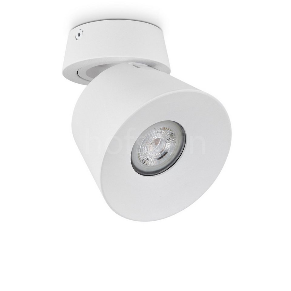 Hofstein Deckenleuchte Panetti Runde Deckenlampe Aus Metall In Weiß