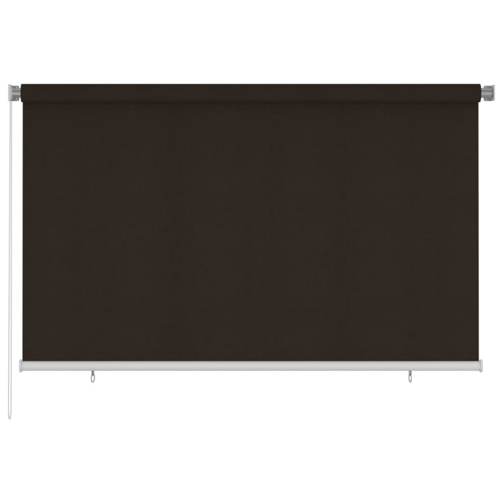 Rollo Außenrollo 405 (B) x 140 (H) cm Braun HDPE, vidaXL