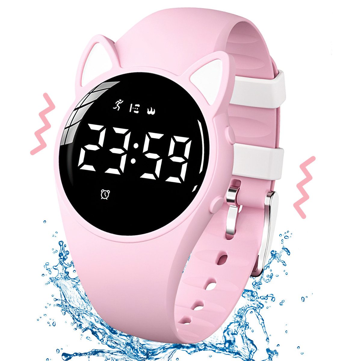 Zeuopq Digitaluhr Kinder Digitaluhren Kinder Sport Armbanduhr Mädchen
