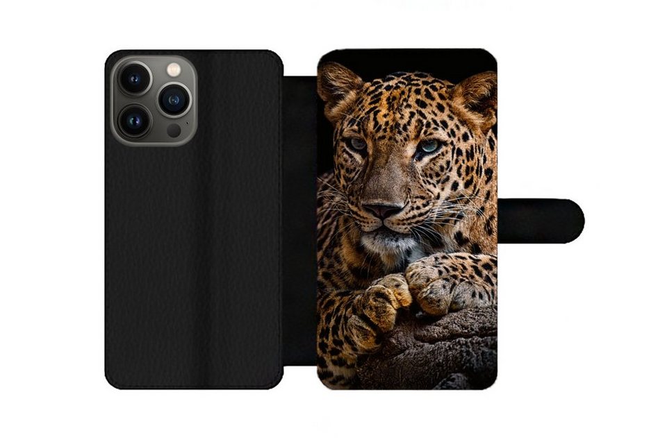 Muchowow Handyhülle Wildtiere Panther Porträt Schwarz Tiere