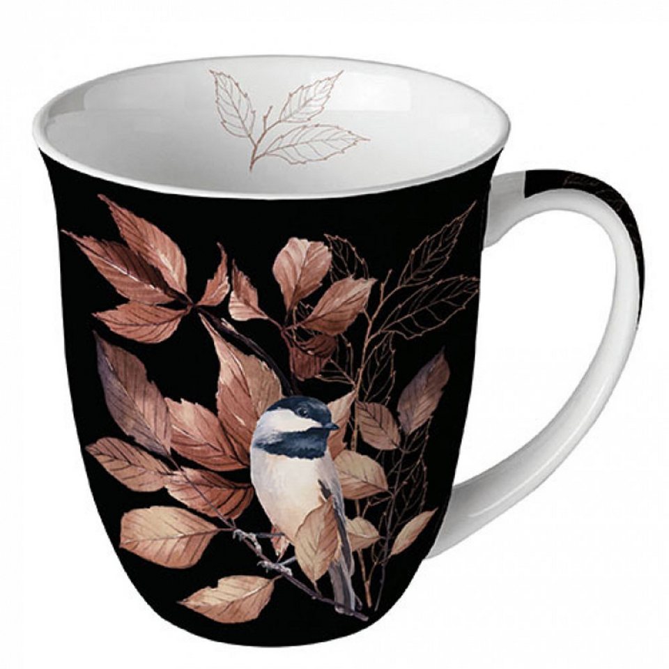 Ambiente Luxury Paper Products Tasse Ambiente Porzellan Becher Tasse Lovely Chickadee 10x105 Cm