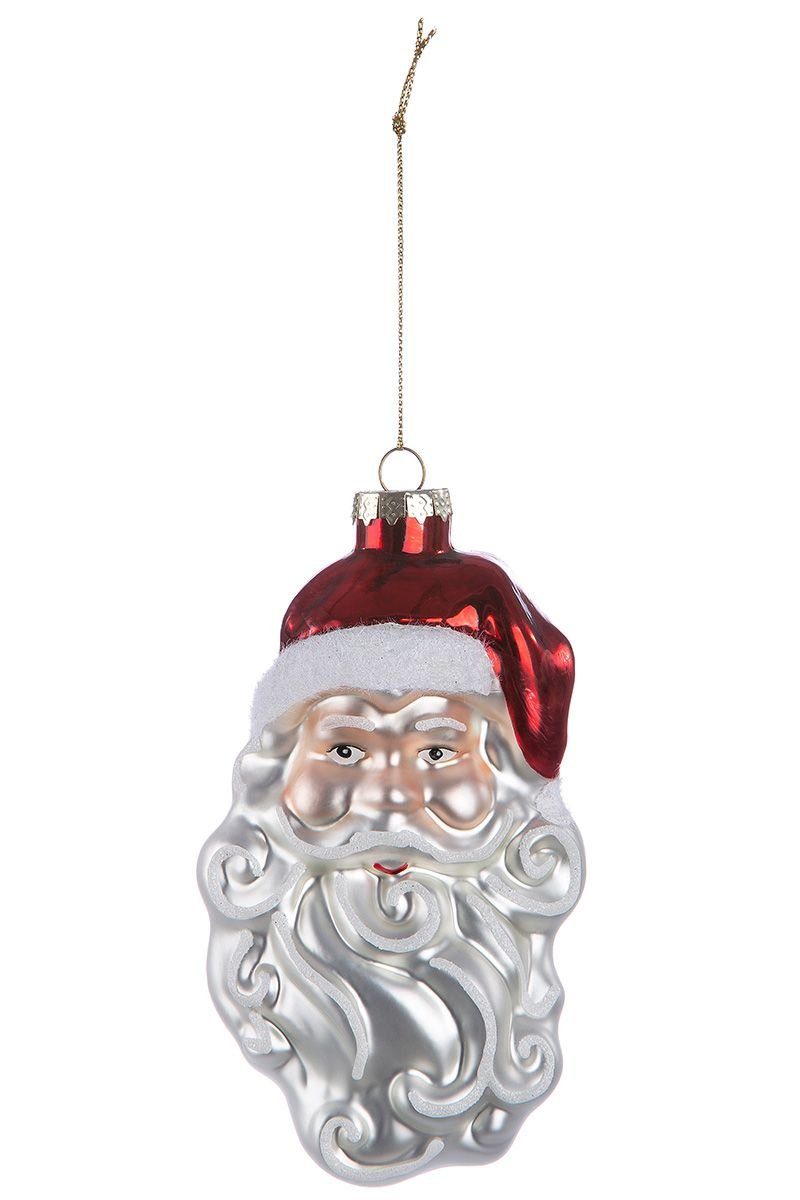 Gilde Dekoobjekt 6er Set Glas Baumschmuck Santa Ein Traditioneller
