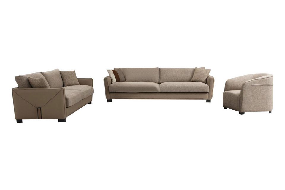 Jvmoebel Wohnzimmer Set Sofagarnitur 441 Sitzer Sessel Viersitzer