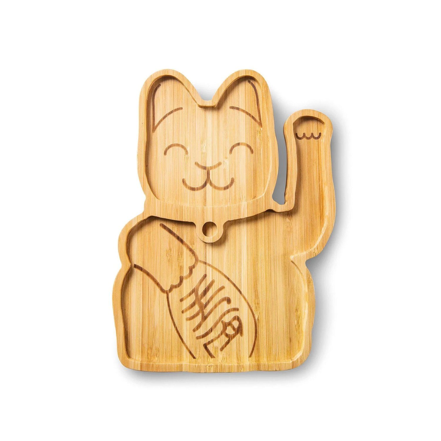 Donkey Products Wanddekoobjekt Donkey Bamboo Plate Lucky Cat
