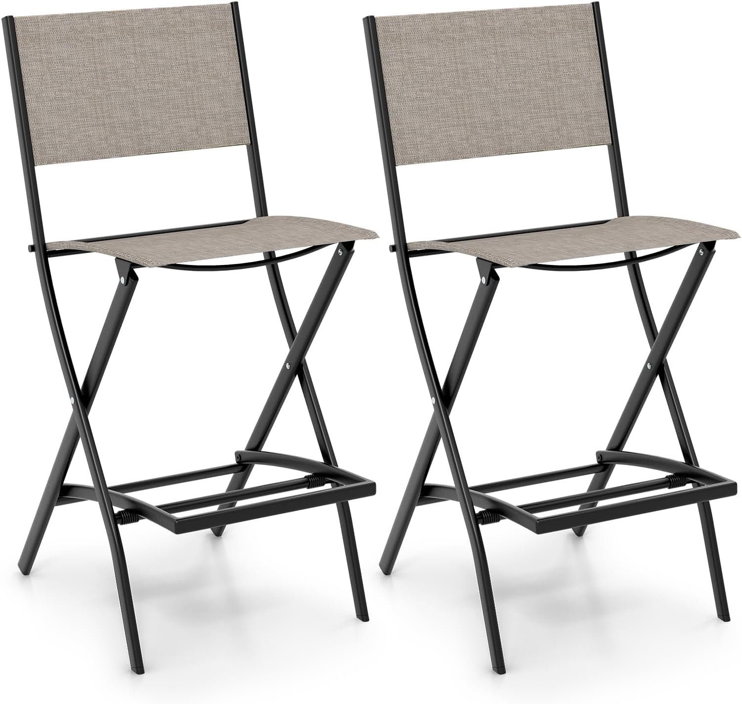 Komfotteu Gartenstuhl Balkonstuhl 2er Set Aus Metall Bis 150kg