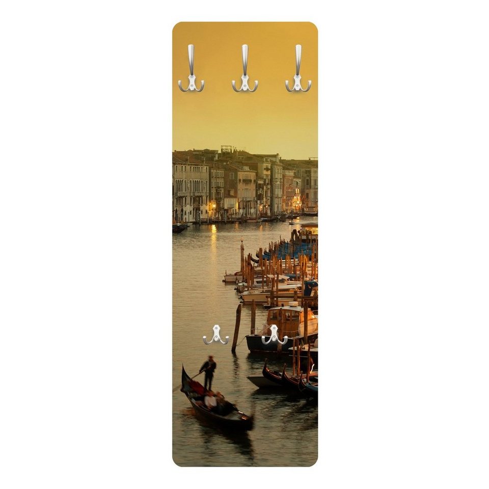 Bilderdepot24 Garderobenpaneel Beige Städte Skyline Großer Kanal Von