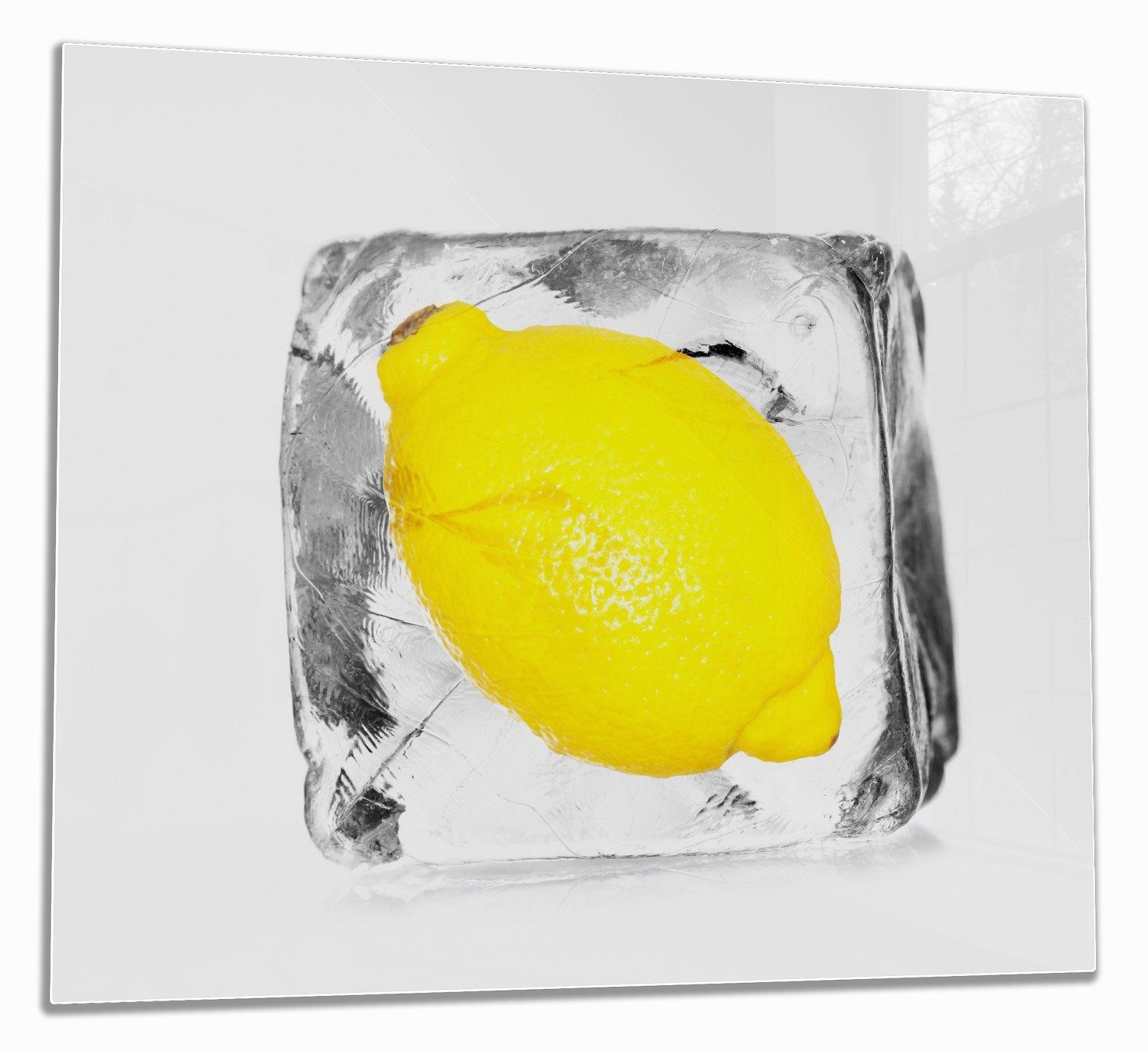 Wallario Herd Abdeckplatte Zitrone In Eiswürfel Eiskaltes Obst Esg