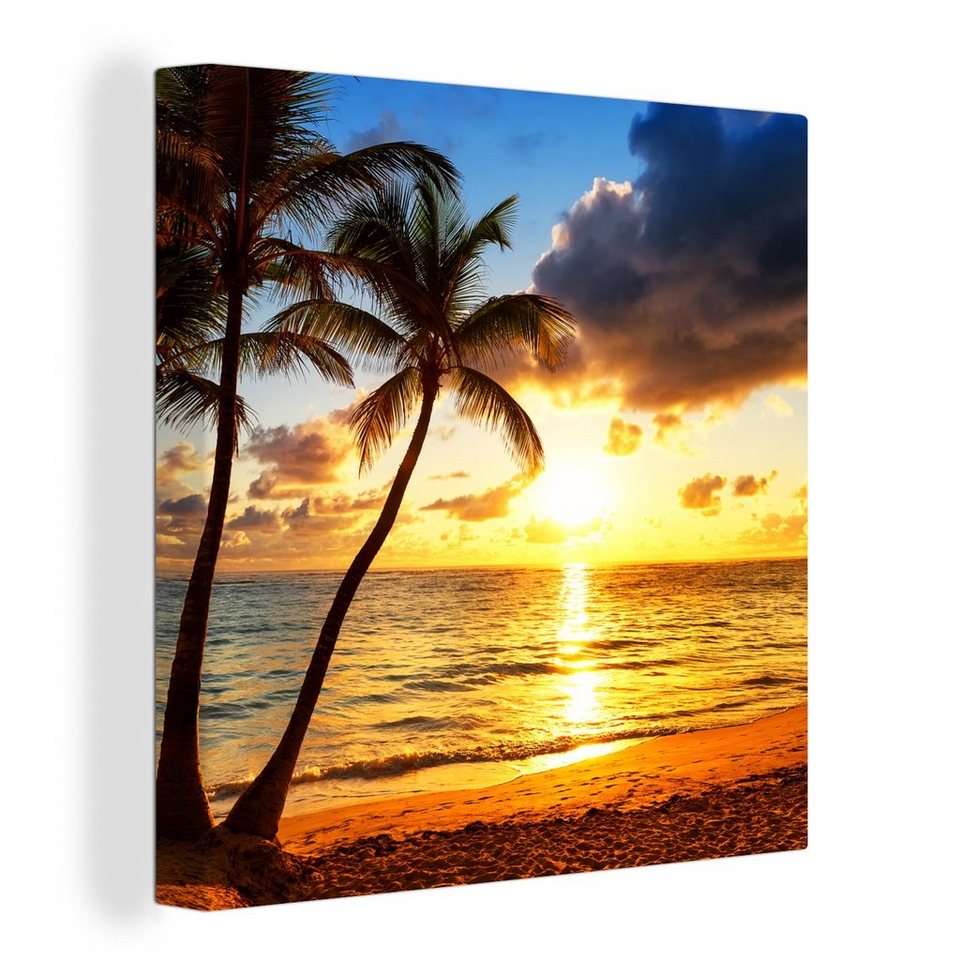 OneMillionCanvasses® Leinwandbild Strand - Horizont - Sonnenuntergang ... OneMillionCanvasses® Leinwandbild Strand - Horizont - Sonnenuntergang ...