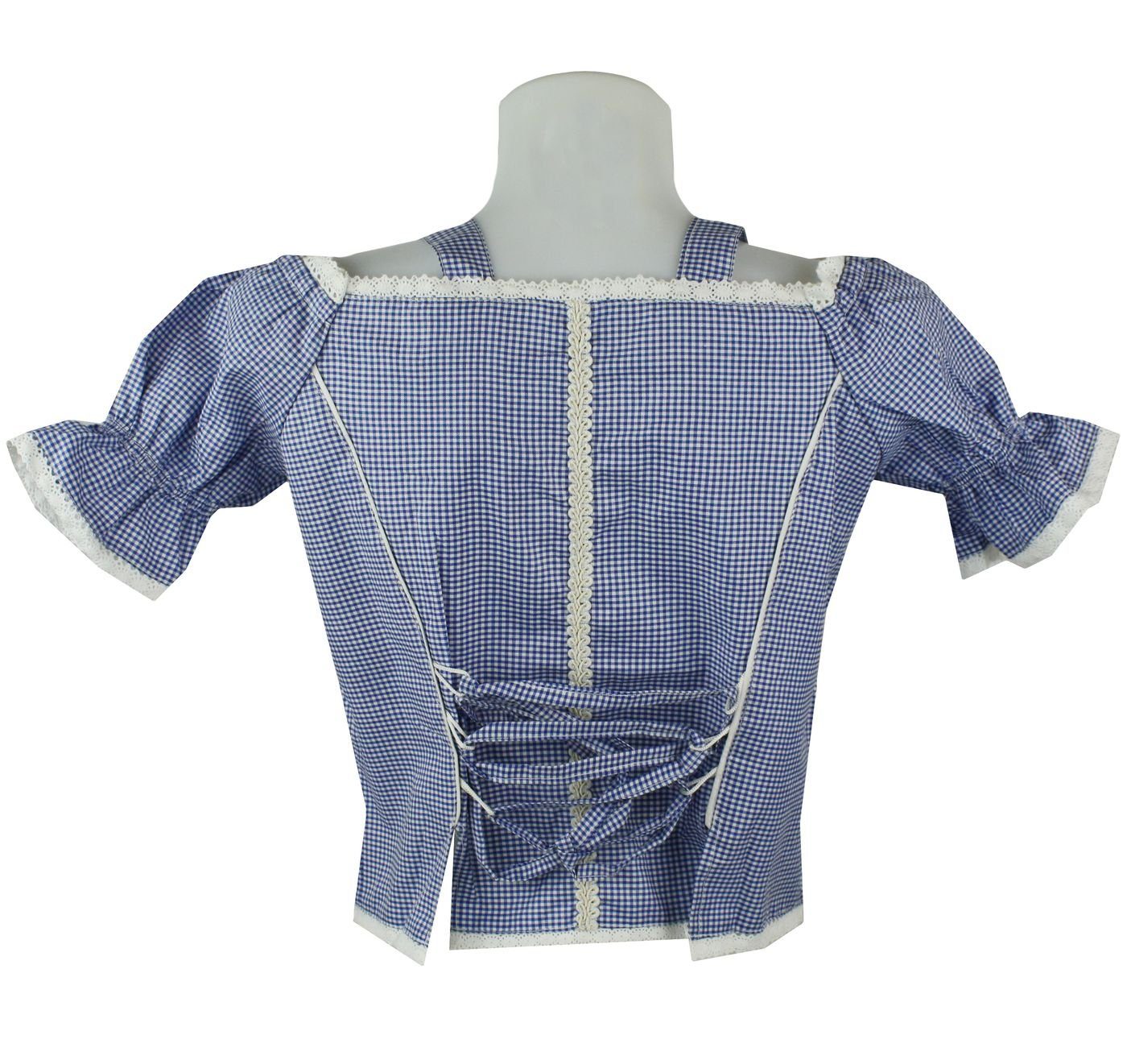 German Wear Trachtenbluse GW1508 Blue Dirndlbluse Trachtenbluse ...