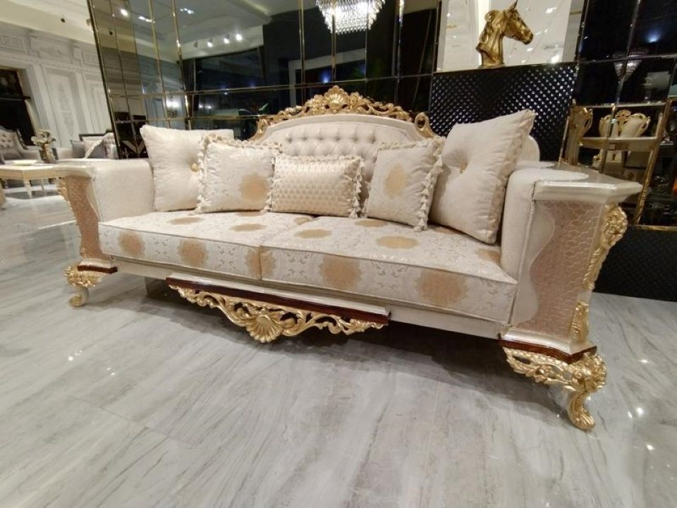 Jvmoebel Sofa Dreisitzer Design Sofa 3 Sitzer Couchen Textil