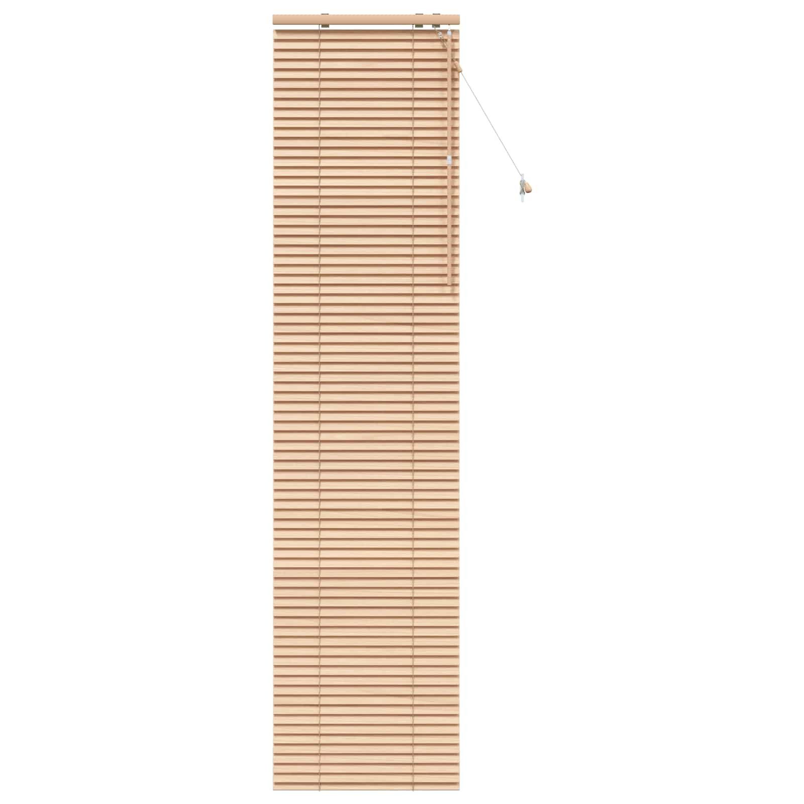Rollo Jalousie Eichenoptik 75 x 250 cm 35 mm Massives Paulownia-Holz ...