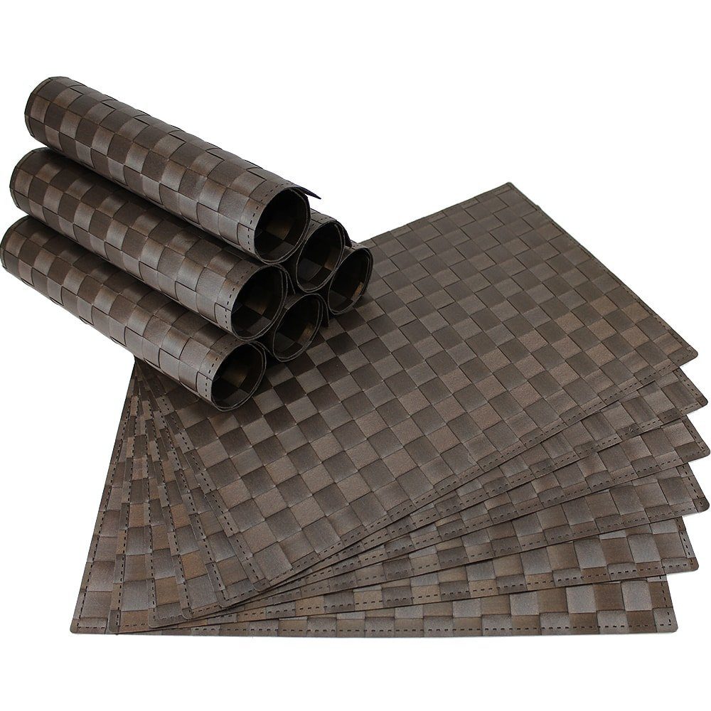 Platzset Tischsets Modern 12 Stk Braun Platzsets 45 Cm Matches21