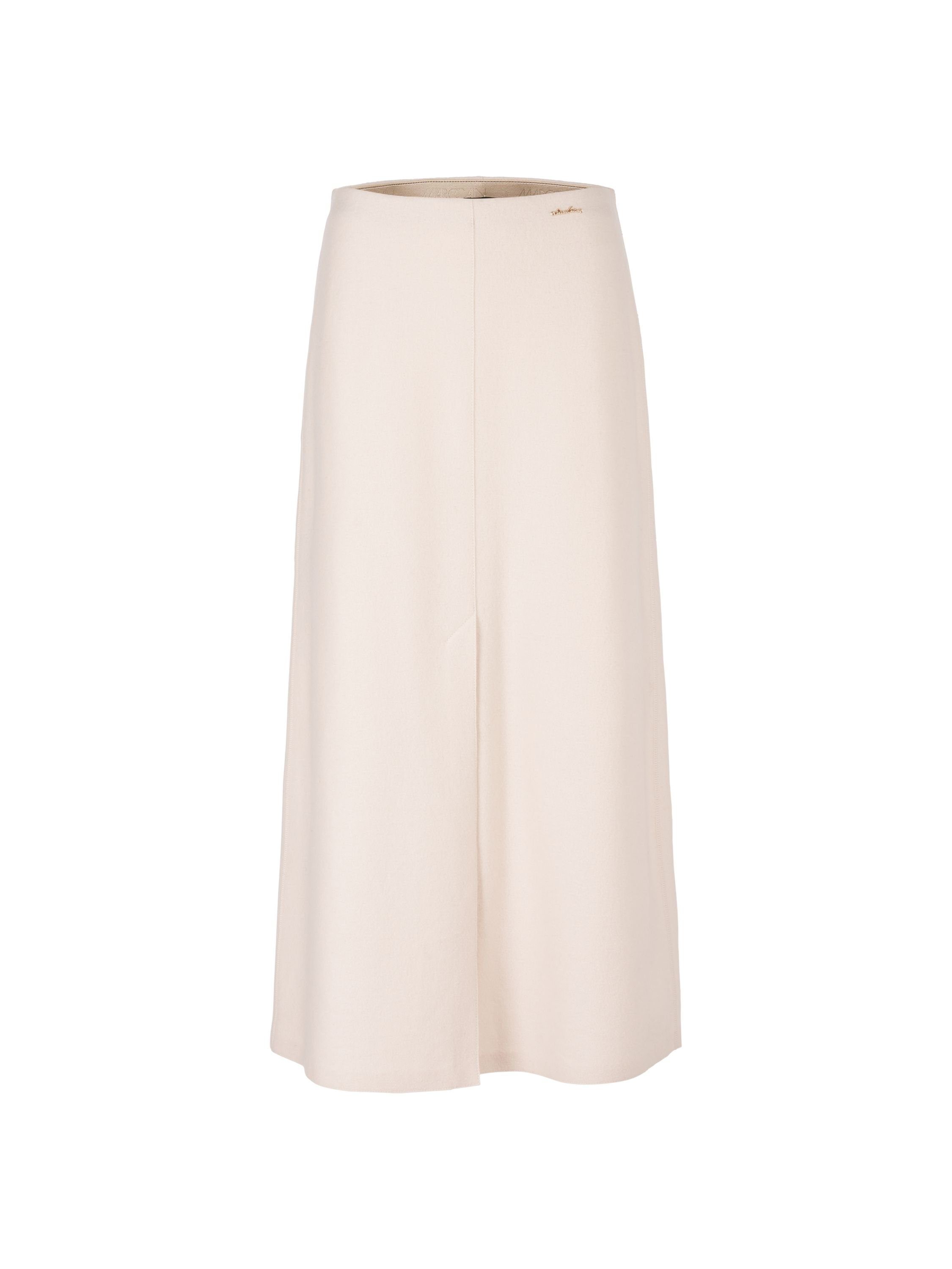 Marc Cain A-Linien-Rock, Der Bund ist mit einem innenliegenden Gummizug gearbeitet