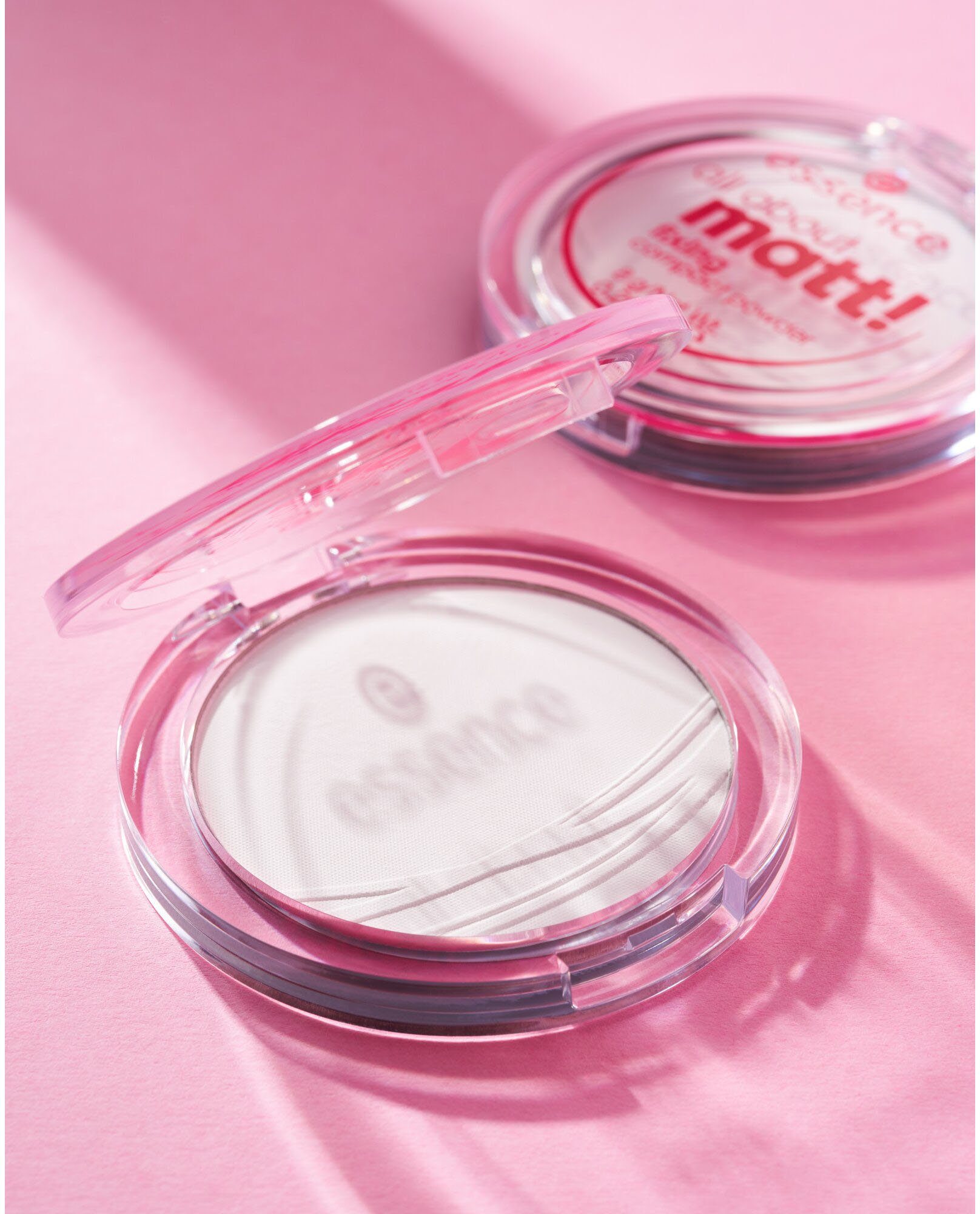 Essence Puder all about matt! fixing compact powder, 3-tlg., mit hoher ...