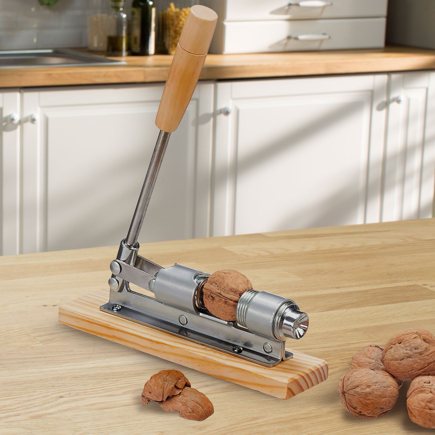 Goods+Gadgets Nussknacker Retro Nussknacker Hebel Edelstahl – Starker ...