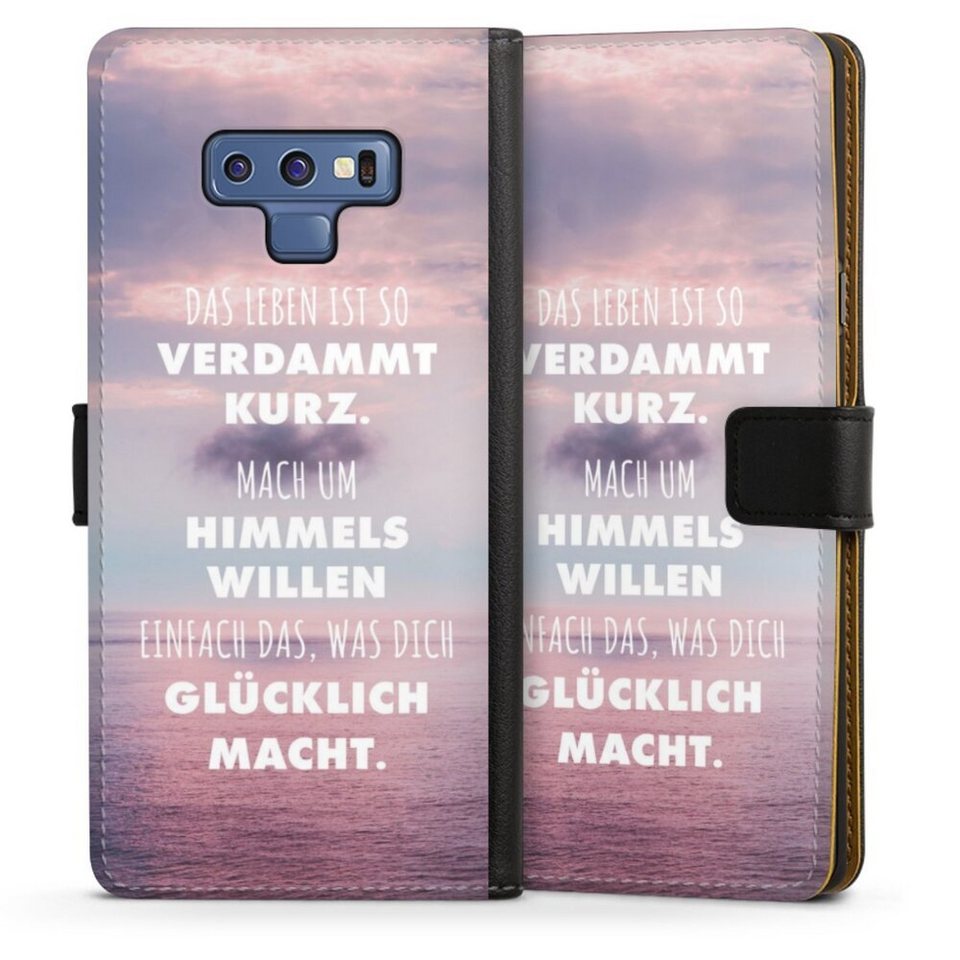 Deindesign Handyhülle Glück Spruch Statement Das Leben Ist So Verdammt