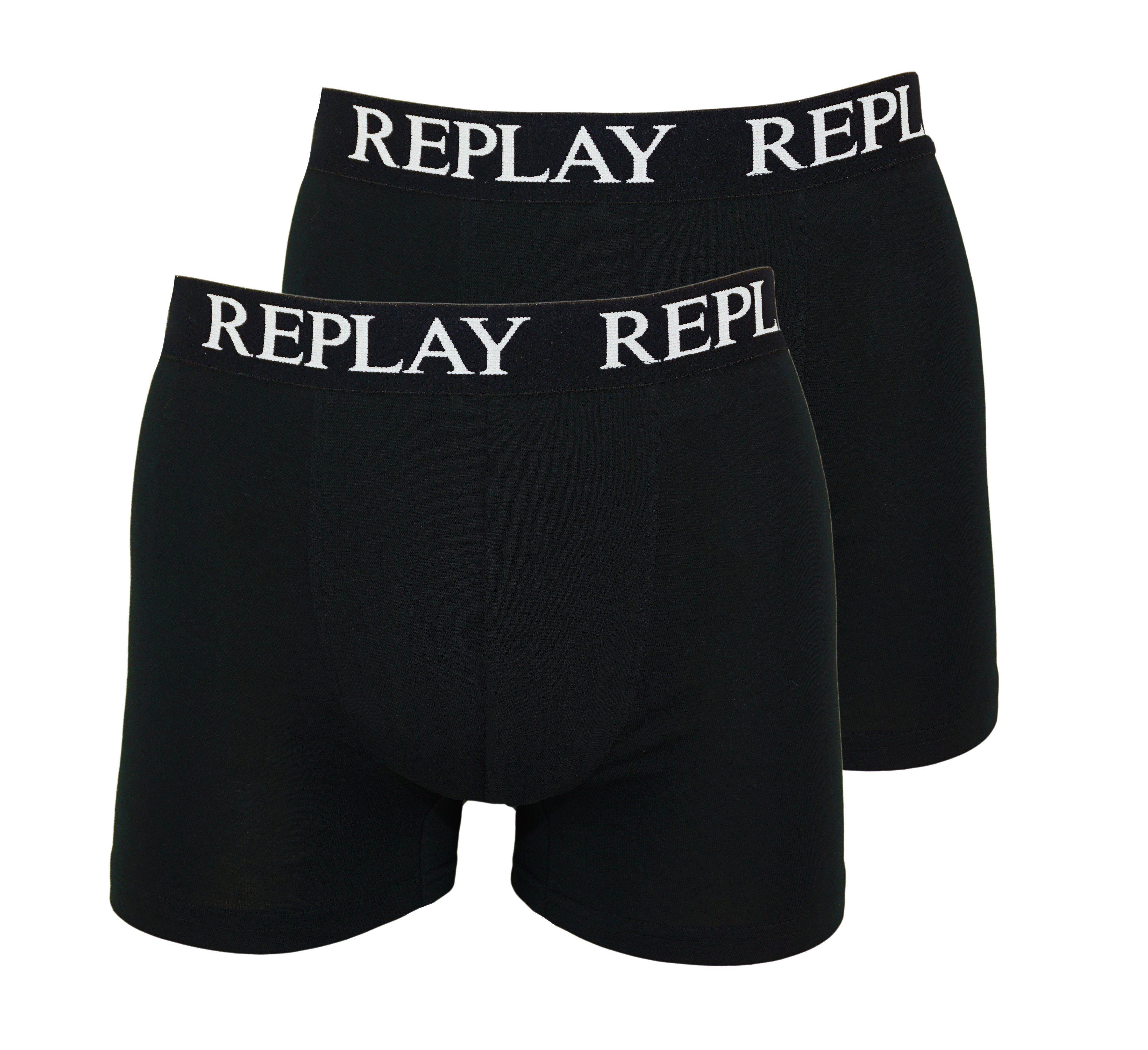 Replay Boxershorts »Basic Cuff Logo« im 2er Pack | OTTO