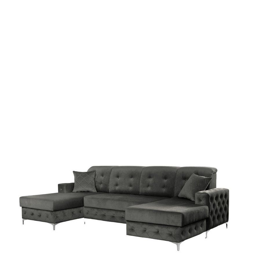 Jvmoebel Ecksofa Design Polsterung Textil Sofas Holz Sofa Neu Luxus