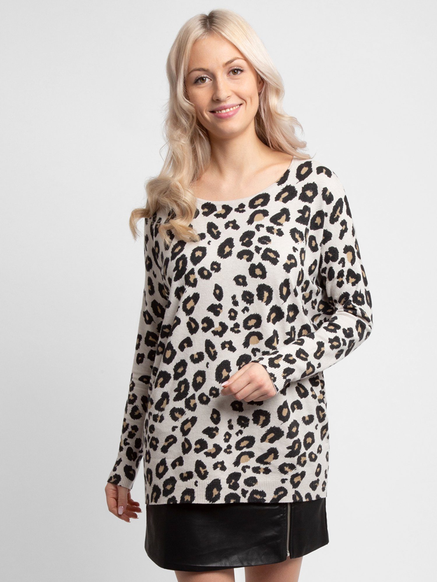 Apart Strickpullover Mit Leopardenmuster Mit Leopardenmuster Online