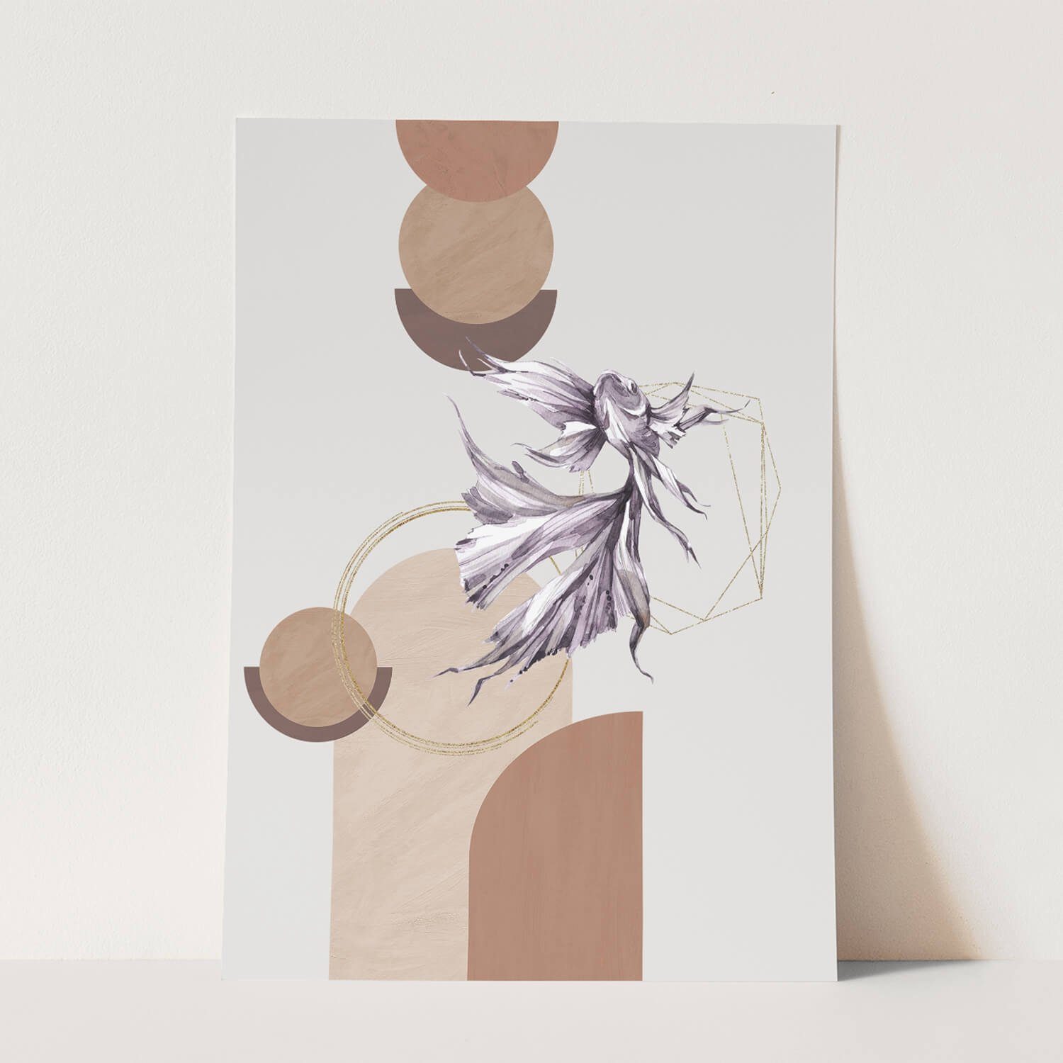 Sinus Art Wandbild Wandbild Einzigartiges Design Fisch Kampffisch