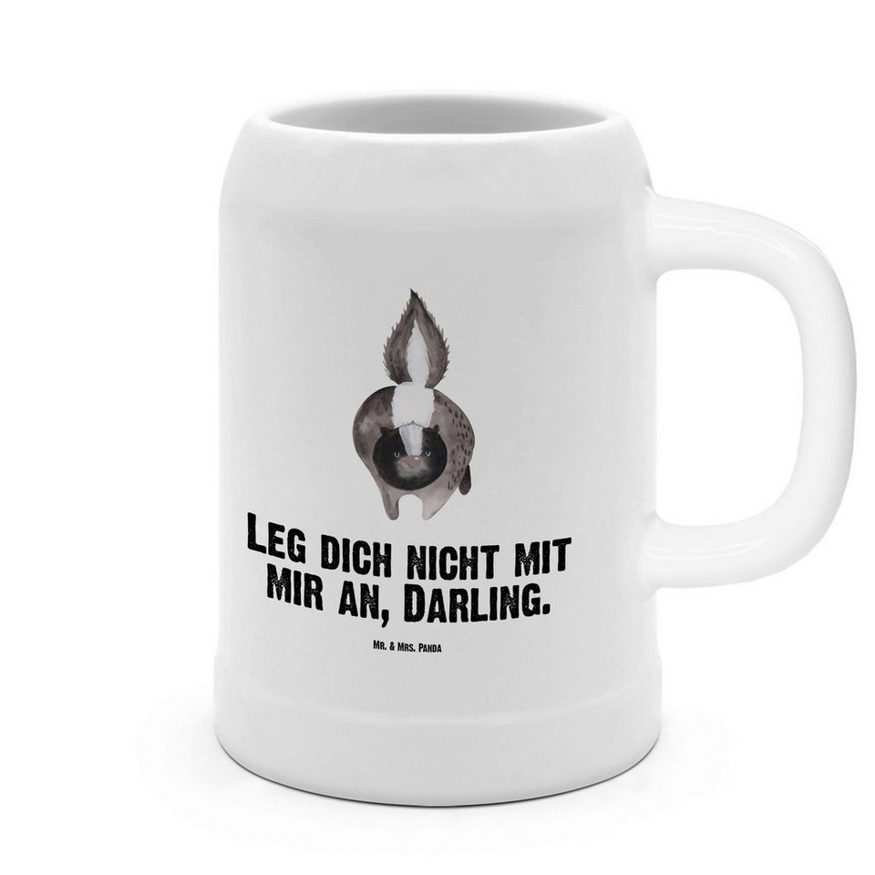 Mr. & Mrs. Panda Bierkrug Stinktier Angriff - Weiß - Geschenk, wütend ... Mr. & Mrs. Panda Bierkrug Stinktier Angriff - Weiß - Geschenk, wütend ...