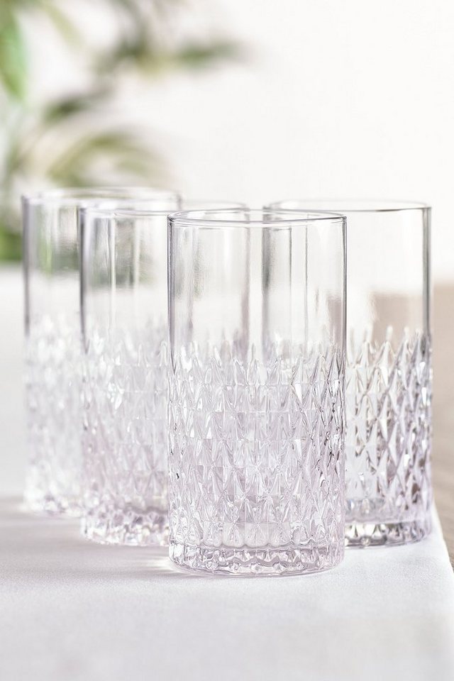 Next Gläser Set Albany Hohe Trinkgläser Im 4er Set Glas